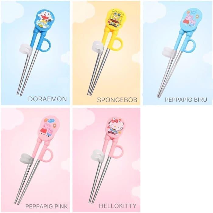 PUSKATAR PROMO CHOPSTICKS CHILD SUMPIT ANAK ALAT BELAJAR MAKAN KARAKTER ...