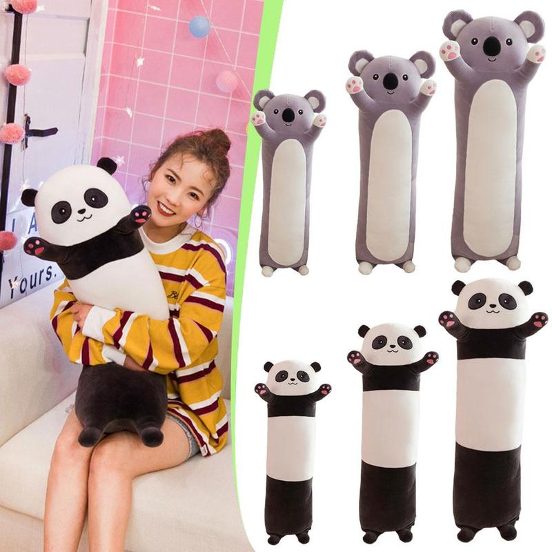 Cute Cartoon Long Panda Koala Plush Doll Stuffed Toy Soft Sleeping ...