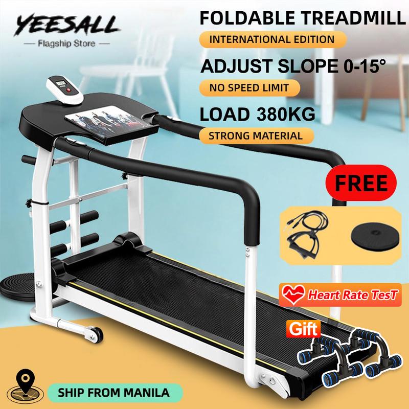 YEESALL Household Treadmill with Armrests with Heart Rate Test - TikTok ...