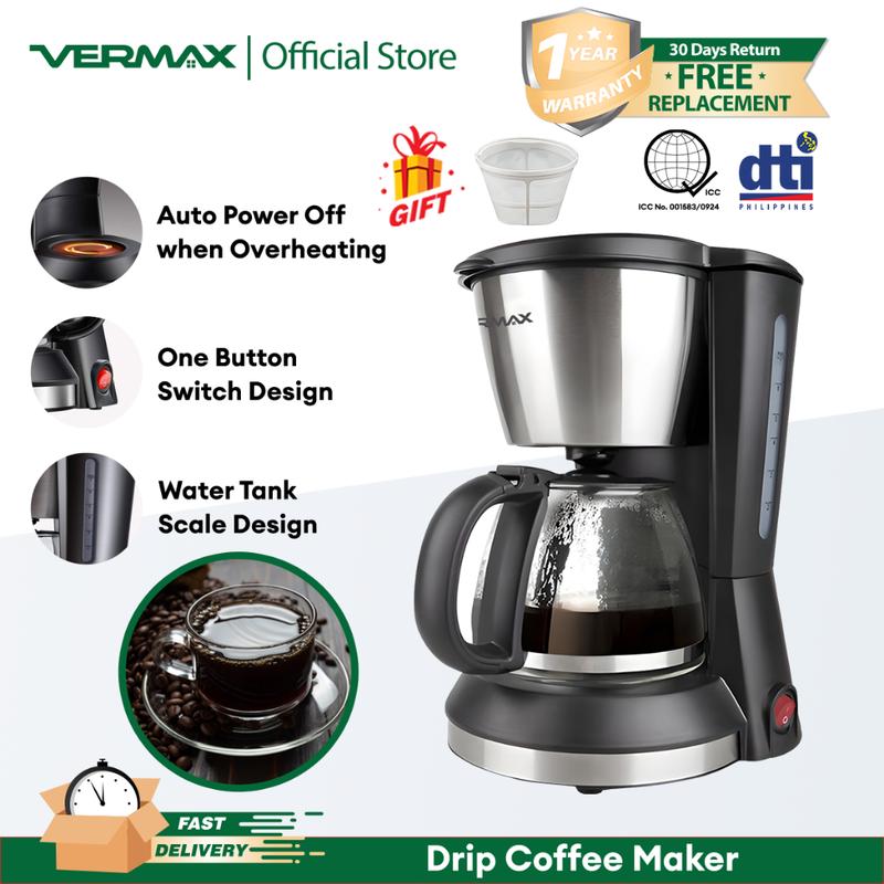 Vermax Coffee Maker 0.7L/0.25L Electric Coffee machine Drip Coffee ...