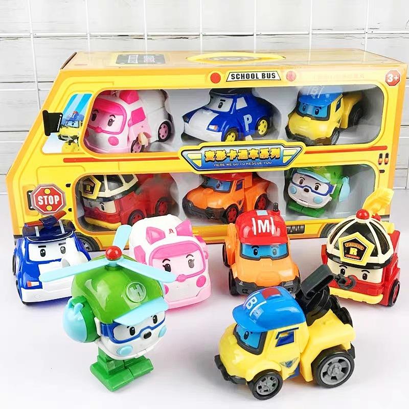 Poli Robot Toys For Kids Poli Deformation Robo car Toys Set Transformer ...