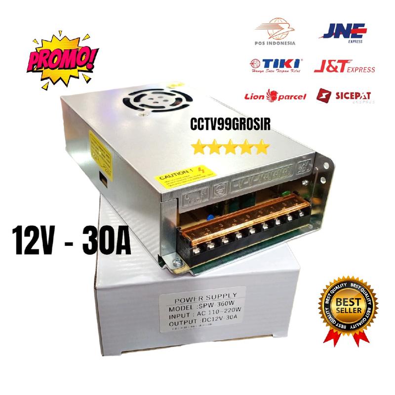 Power Supply 30a Adaptor Switching 12volt 30ampera PSU 30A 12V - Shop ...