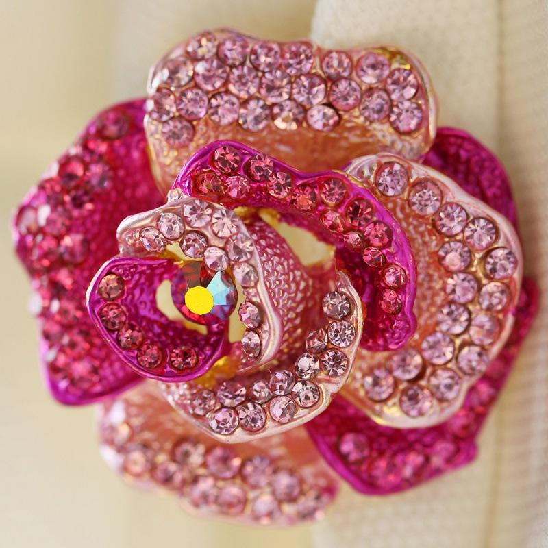 Kerongsang Kristal Mawar Merah, Fesyen Baru, Indah, Untuk Wanita, Siri ...