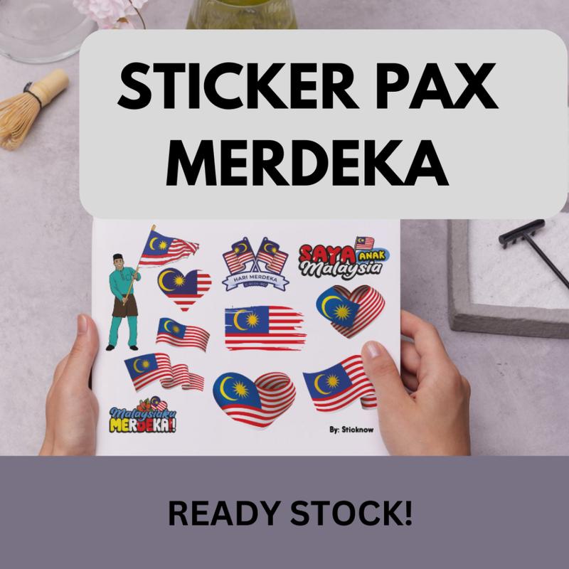 Sticker Pack Merdeka | Waterproof Sticker | Tahan Lasak | Ready ...