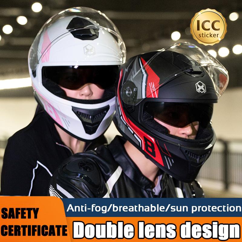 Bicycle Helmets Full Helmet Open Side Mirrors Suitable For Men - TikTok ...