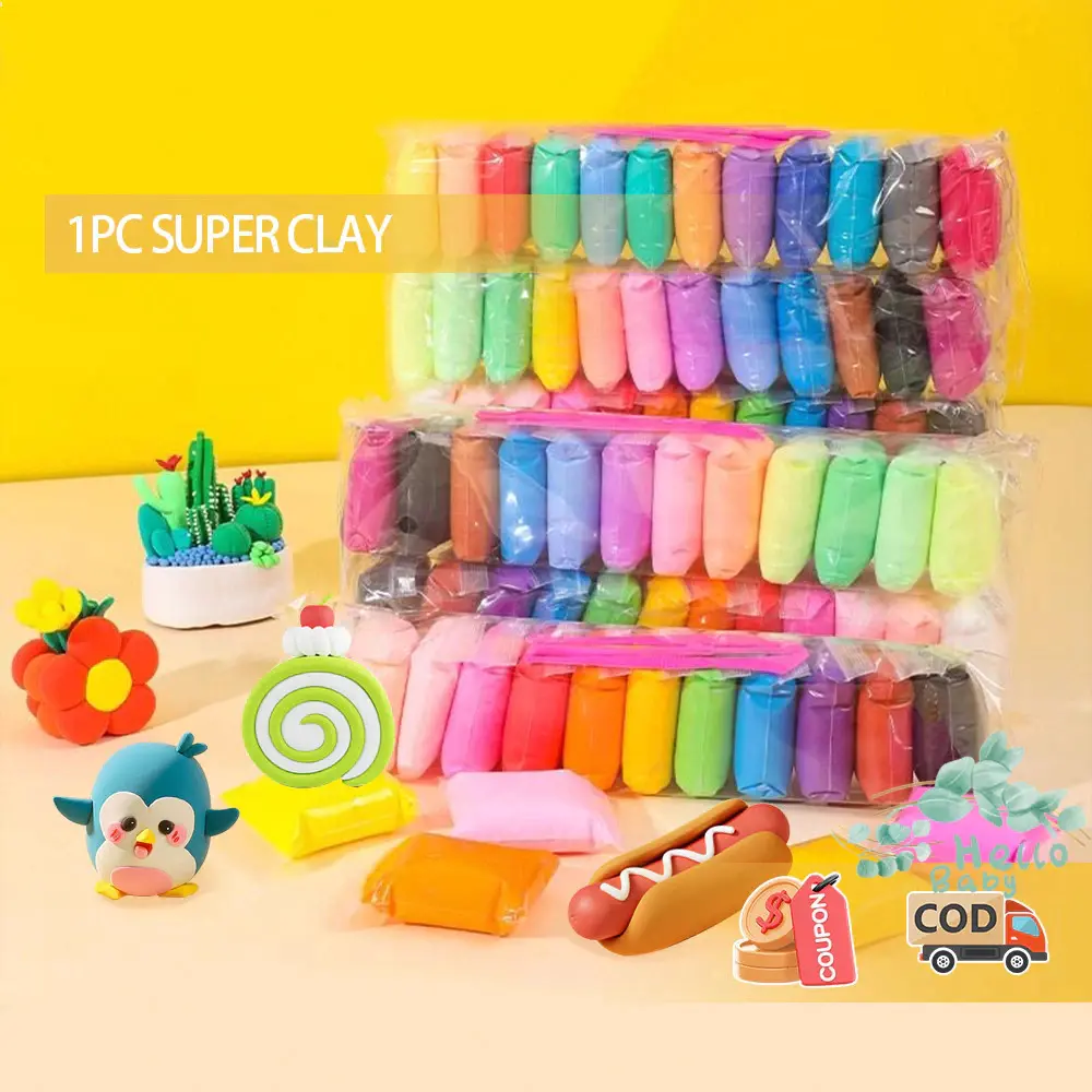 查看[AIKUKU 36 PCS Air Dry Clay Set Colorful Children Modeling Soft Clay ...