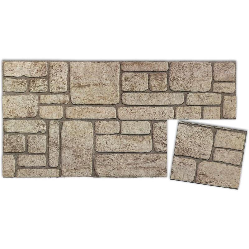 3D Brick Effect Wall Panels - Cladding, Stone Look, Styrofoa - TikTok Shop