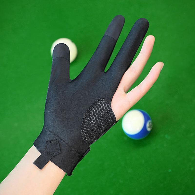 1pc Left Hand Billiards Glove Three Finger Snooker Billiard Glove ...