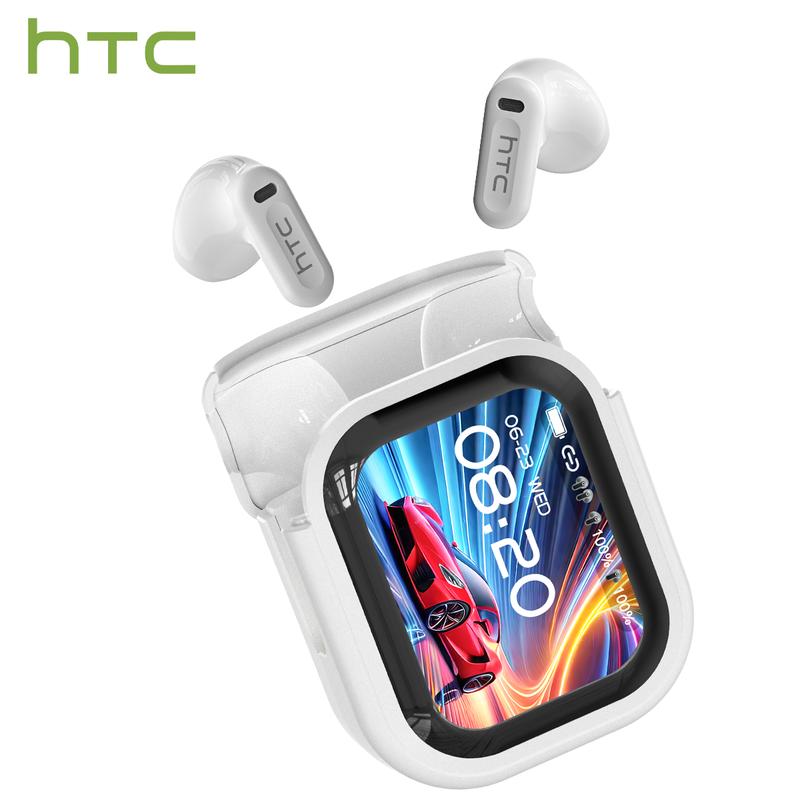 hTC NE20 True Wireless Ear Buds with LCD Screen for Gaming Bluetooth ...