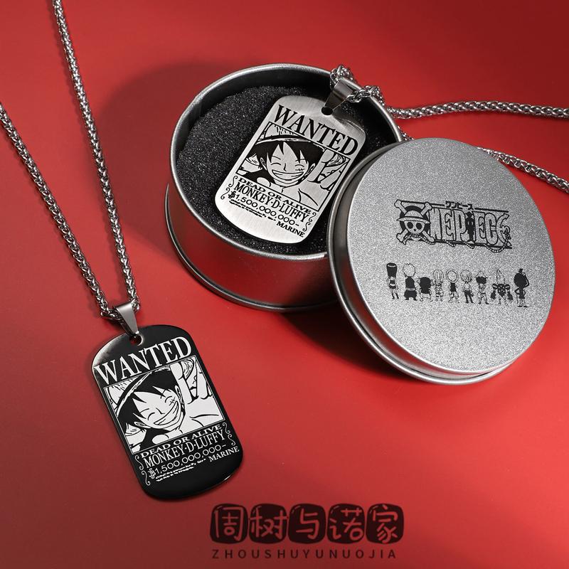 One Piece Same Style Derivative Necklace Pendant Luffy Zoro Ace ...