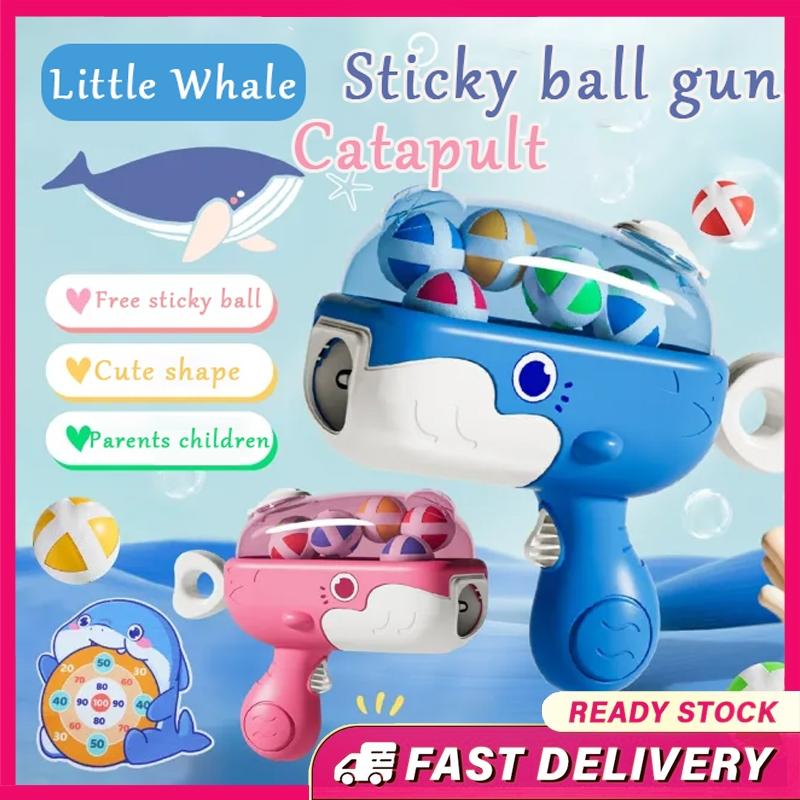 Children's Whale Sticky Ball Gun Toy for Outdoor Interactive - TikTok ...
