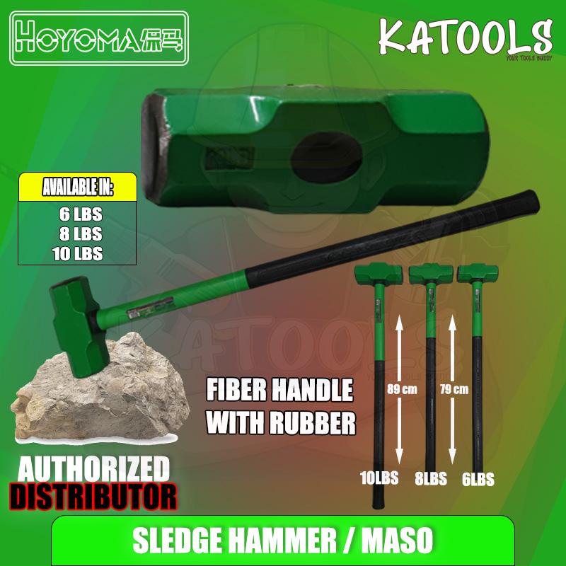 KATOOLS ~ Hoyoma Sledge Hammer Fiber Handle with Rubber / Octagonal ...