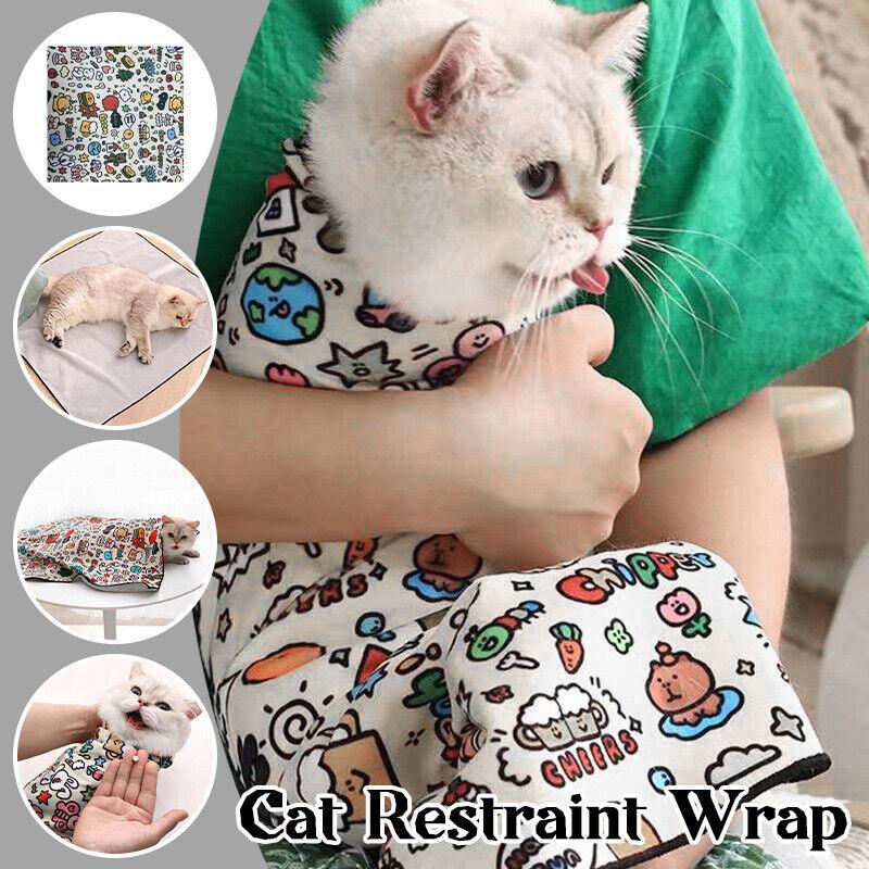 Cat Restraint Wrap Self-Adherent Anti-Escape Grooming Bag For - TikTok ...