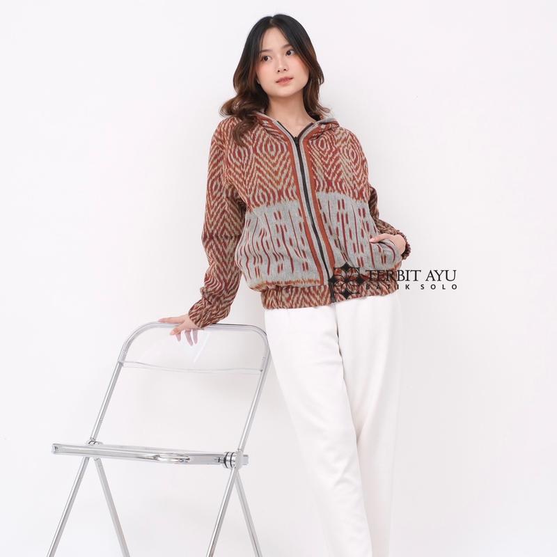 DARA - Jaket Tenun Etnik Lapis Furing Unisex | Hoodie Tenun - Shop ...
