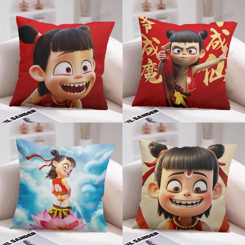 Cute and Funny Nezha Avatar Pillow Creative Cartoon Children's - TikTok ...