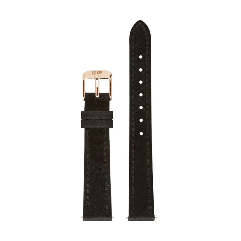 LEUPP Piña Black/ RoseGold Watch Strap, 14mm - TikTok Shop Philippines