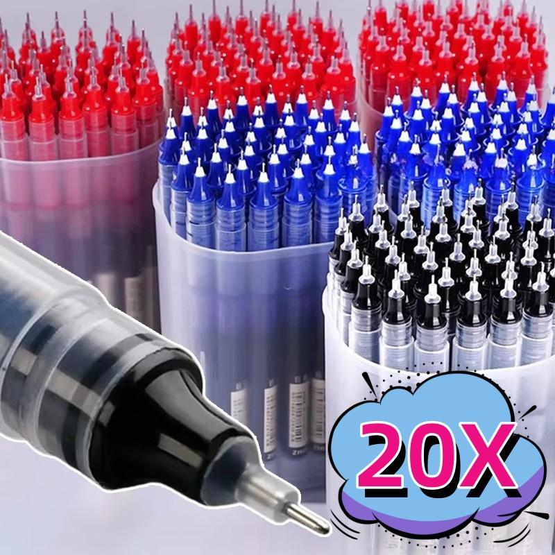 Pen Dakwat Gel Petua Jarum Premium, 10 / 20Pcs, Petua Jarum 0.5mm ...