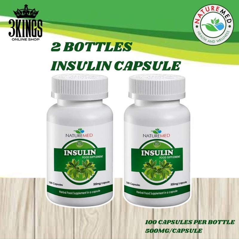 INSULIN CAPSULE 2 BOTTLES (NATUREMED) [ 100 CAPSULE PER BOTTLE - TikTok ...