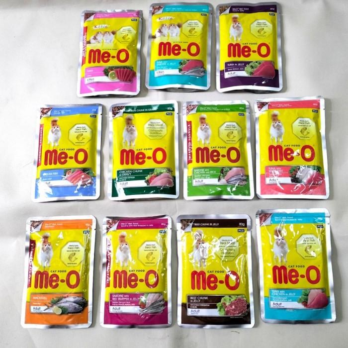 MEO POUCH ALL VARIAN / MAKANAN BASAH KUCING - Shop | Tokopedia