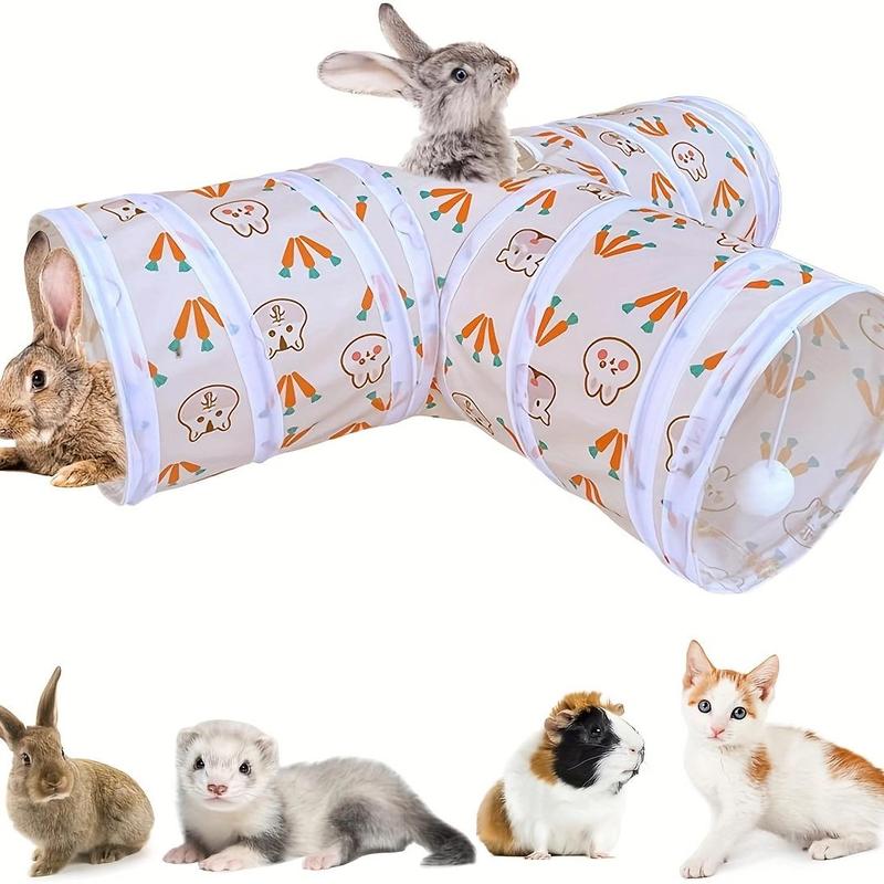 Foldable Rabbit Pattern Tunnel, 1 Set Portable 3-way Foldabl - TikTok Shop