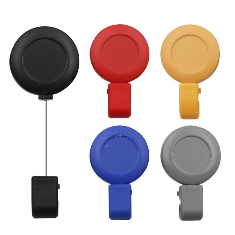 Work Card Frosted ID Card Holder Name Tag Keyring Clips Retractable ...