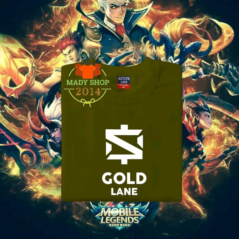 GOLD LANE MOBILE LEGENDS DESIGN T-SHIRT COTTON CREWNECK HIGH - TikTok ...