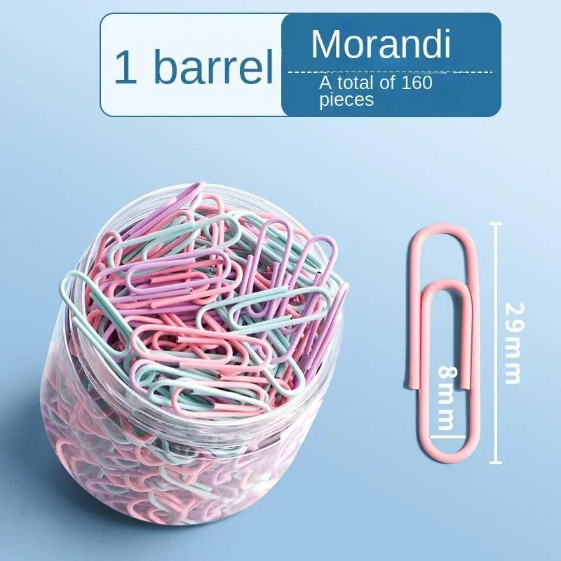1 Box Colored Paper Clip 160pcs Metal Clips Memo Clip Bookmarks ...