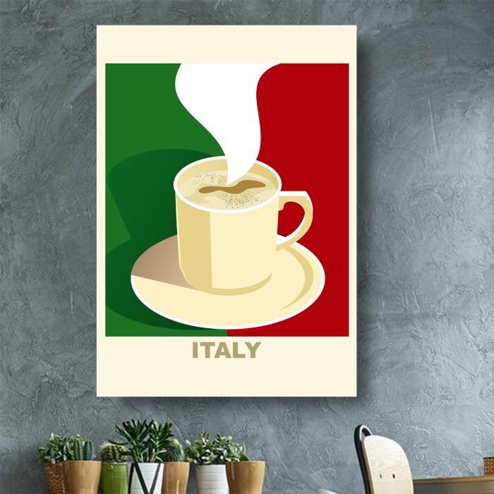 Jual Poster COFFEE A3+ Poster kopi hiasan dinding cafe ITALIA - Kab ...