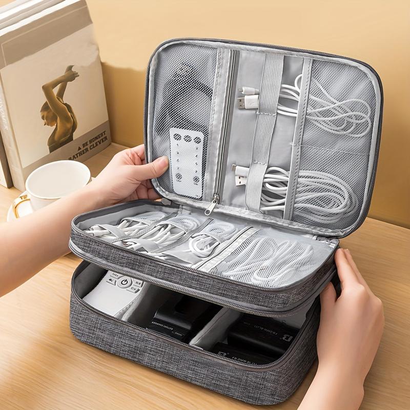 Multi-layer Travel Digital Accessories Storage Bag, Power Bank - TikTok ...