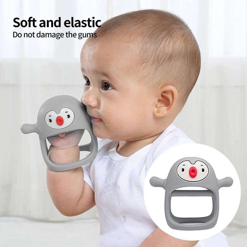Baby Teether Food Grade Soft Safe Resilient Appease Mood Anti-eating ...