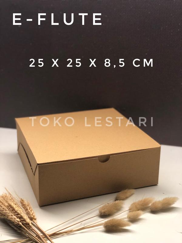 (5 Pcs) Box Kardus E-Flute Coklat Untuk Packaging Olshop Sovenir - Shop ...