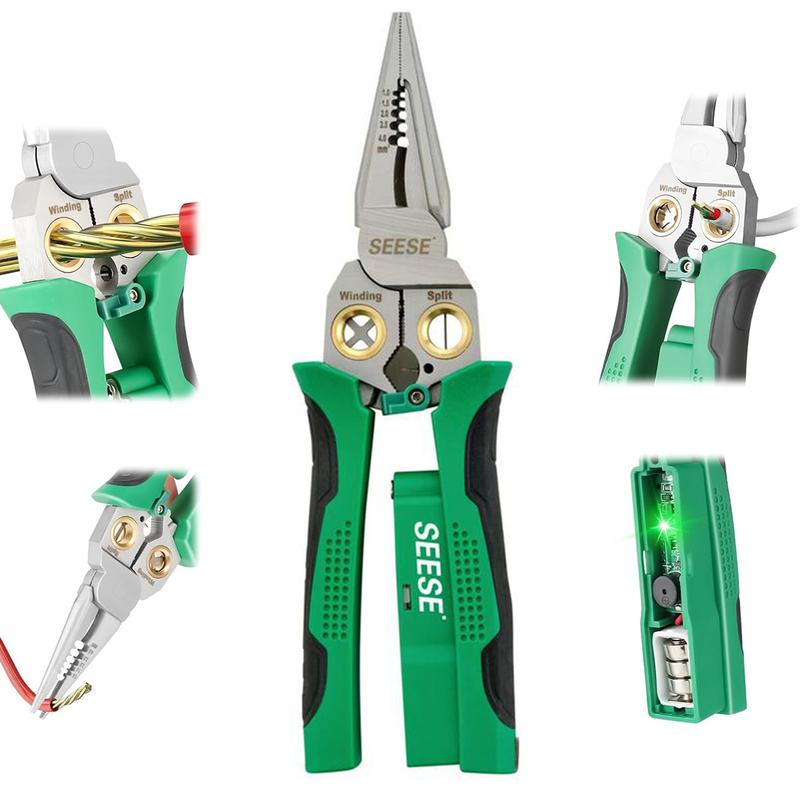 8-in-1 Electrician Multi-Tool Pliers w/Wire Stripper & Voltage - TikTok ...