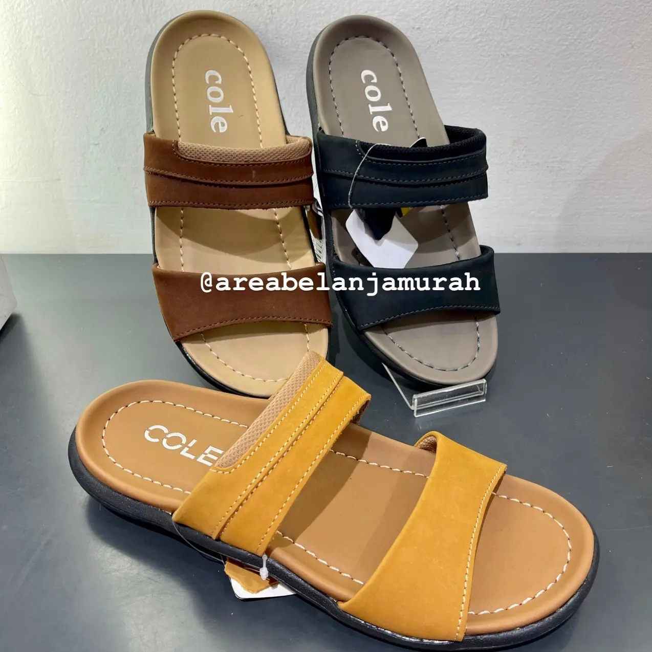 SANDAL FLAT PRIA SLOP PETER2 COLE ORIGINAL MATAHARI SIZE 39-43 Sendal ...