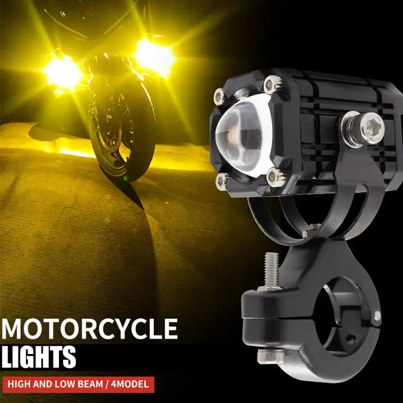 Motorcycles Headlight Fog Light Led Auxiliary Driving Lamp For - TikTok ...