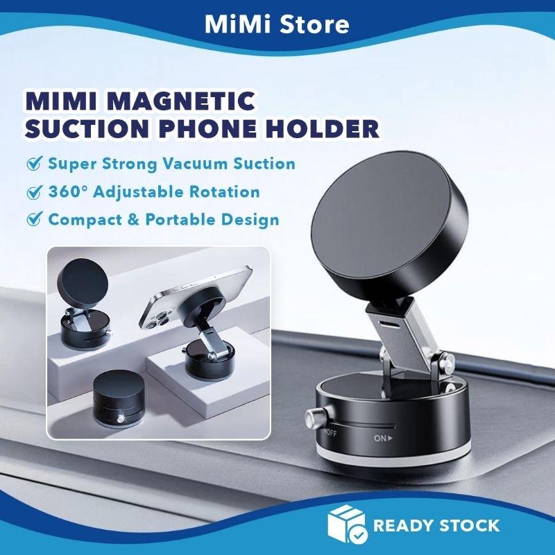 MiMi Vacuum Suction Cup Magnetic Mobile Phone Holder Adjustable ...