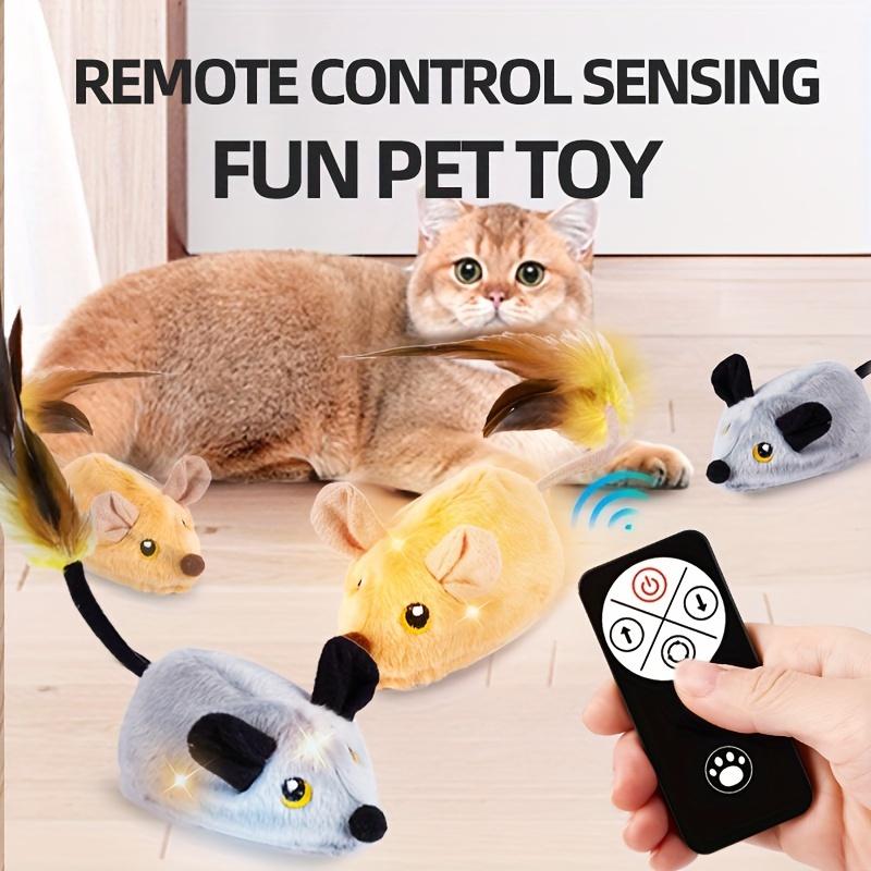 Rechargeable Remote Control Cat Toy - Interactive Electric Mouse with ...
