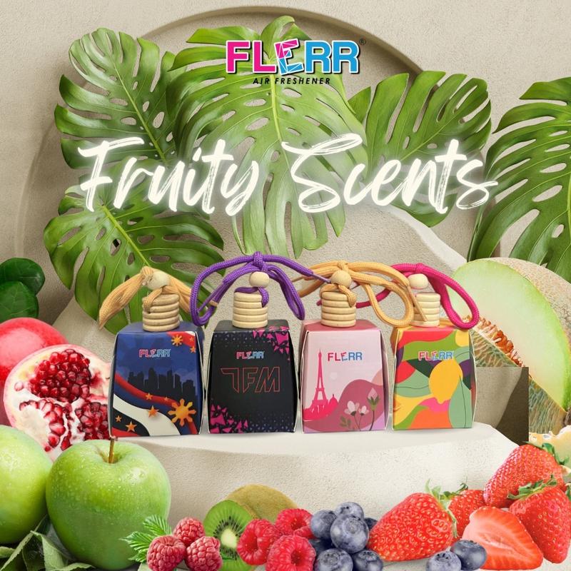 FLERR Air Freshener - Fruity Scents (Car Scent, Bottle Diffuser ...