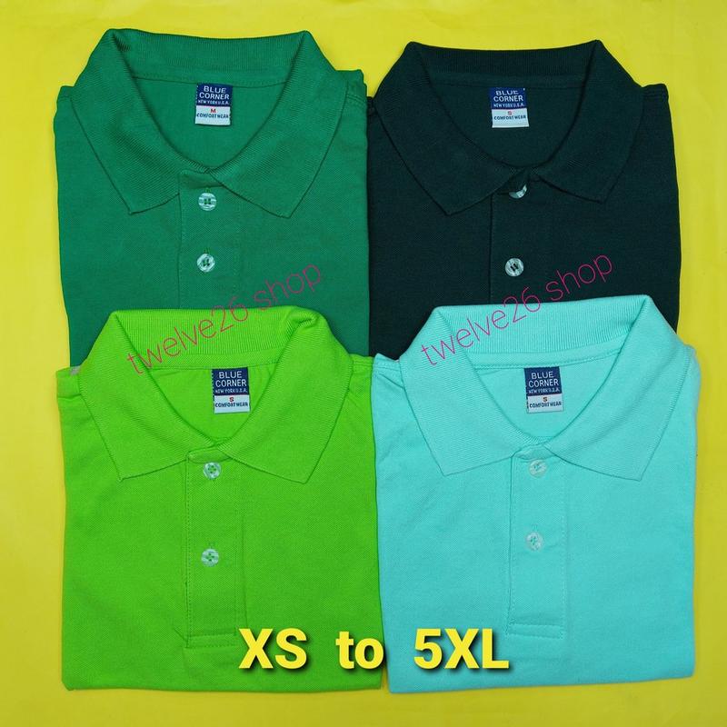 Blue Corner Polo Shirt Comfort wear Men Unisex Plain XS to 6XL - TikTok ...