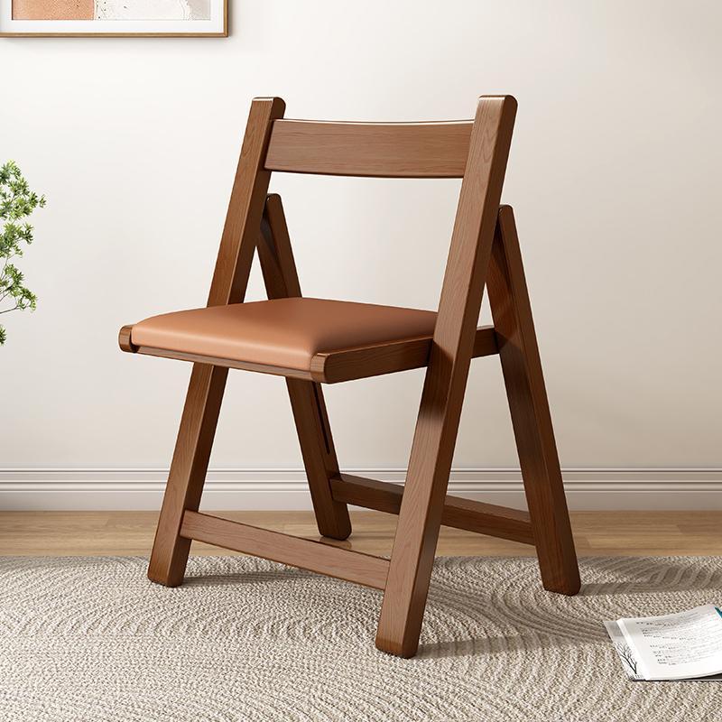 Folding Chair Folding Chair Solid Wood Household Dining Chai - TikTok ...