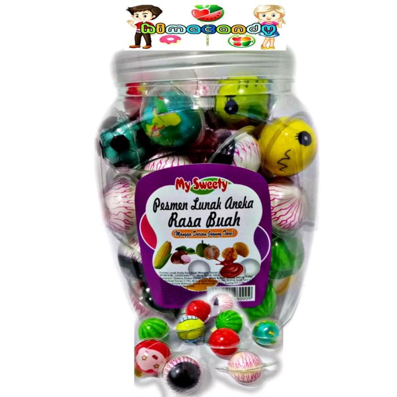 PERMEN LUNAK BULAT GUMMY MY SWEETY ISI 50 pcs - Shop | Tokopedia