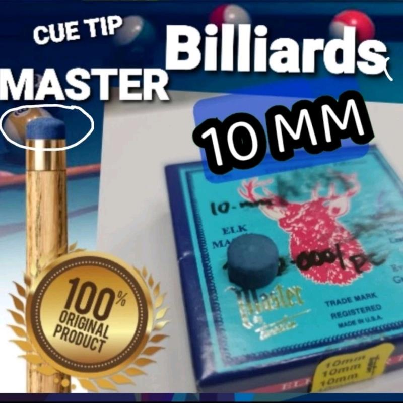 MASTER ORIGINAL USA UJUNG STIK BILIAR CUE TIP STICK BILLIARD BOLA SODOK ...