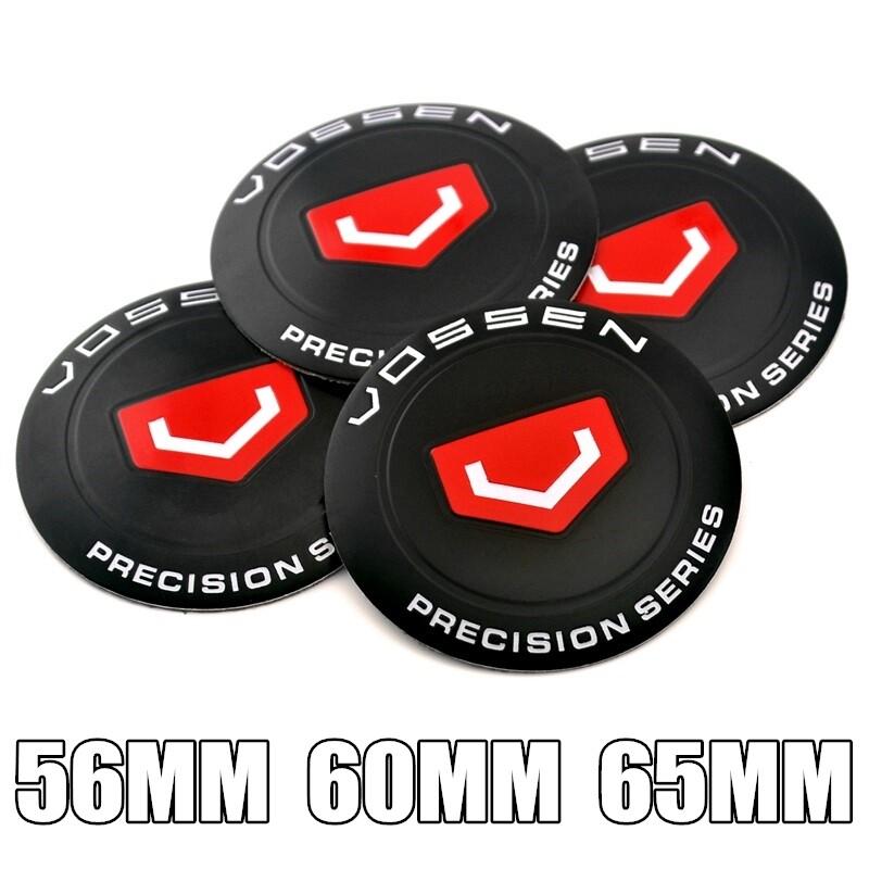 Black Vossen 56mm Aluminum Wheel Center Cap Decal Badge Sticker - TikTok Shop Singapore