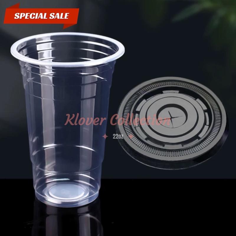 Y-Cups w/ Flat Lids Disposable PP Cups 8oz 12oz 16oz 22oz 95mm - TikTok ...