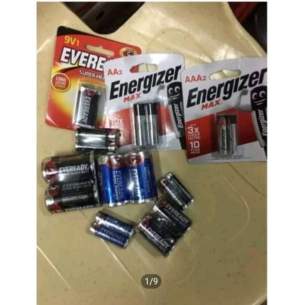 SOLD PER single PC/ eveready / energizer batteries : 2AA , 3AAA ...