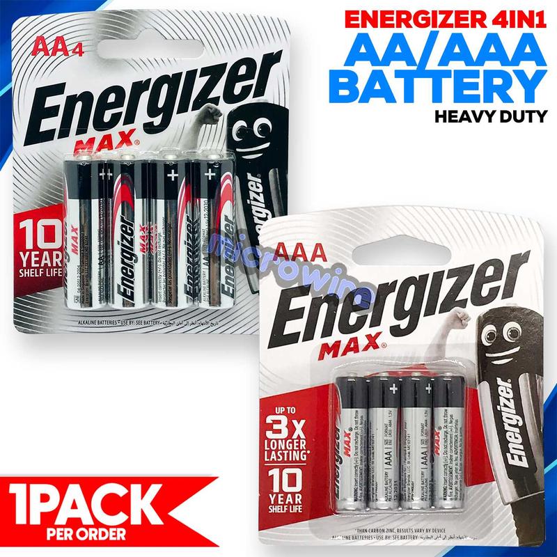 AA / AAA BATTERY ENERGIZER MAX 4 IN 1 PACK - TikTok Shop Malaysia
