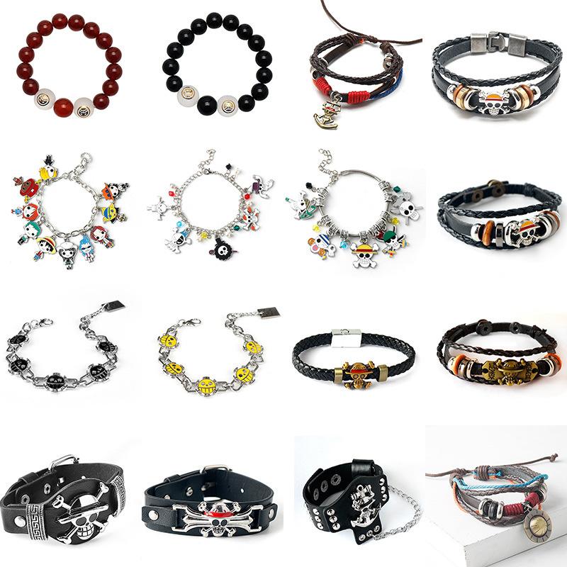 Gelang One Piece, Watak Kartun Comel Tengkorak Topi Jerami Luffy ...