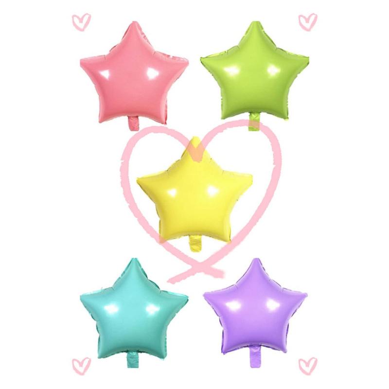 18 inches INS style 3D Macaron color Five pointed star shape - TikTok ...