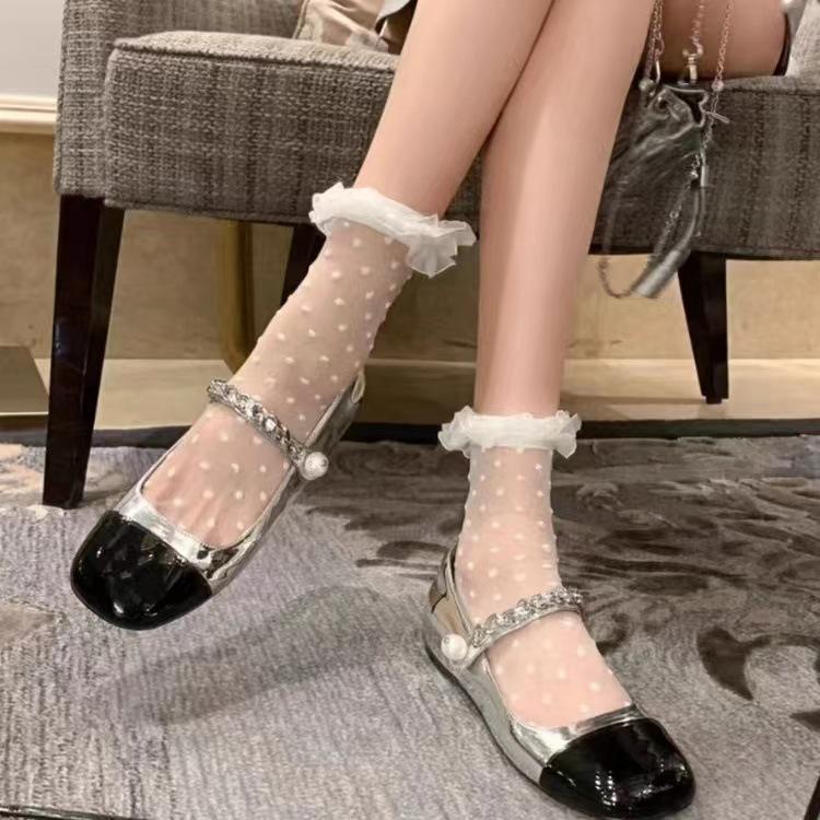 💖 Vivafemme Summer Thin Japanese Lolita Lace Lace Socks Mes - TikTok ...