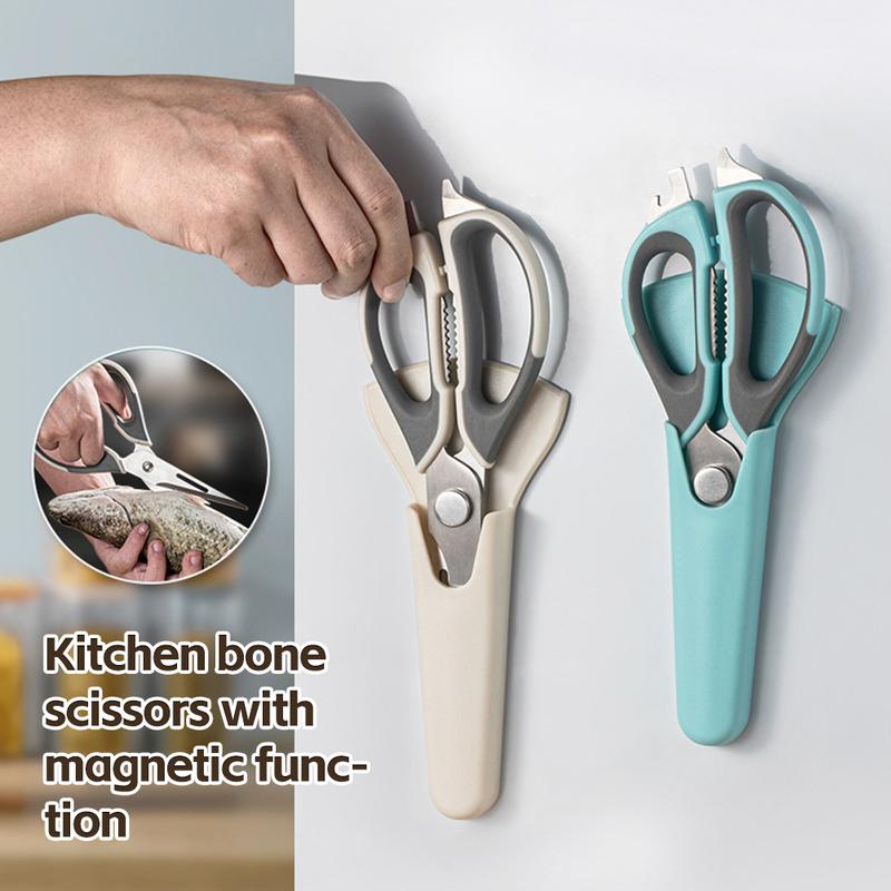 High-Quality 6-in-1 Powerful Kitchen Scissors Detachable Multi ...