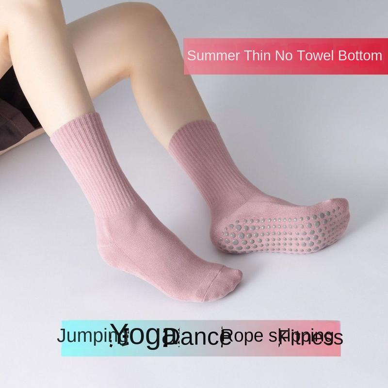 Yoga Socks Professional Summer Thin Sports Socks Indoor Fitness Socks ...